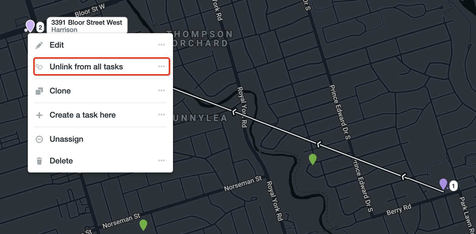 Managing Linked Tasks – Onfleet Support Center